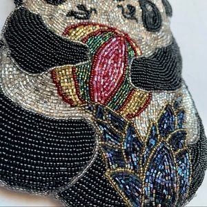 Lisa Loren | Bags | Vintage Lisa Loren Hand Beaded Panda Purse | Poshmark
